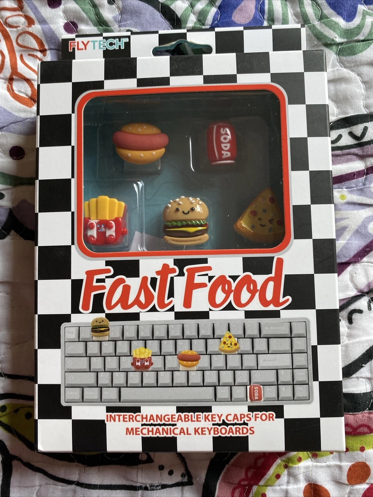OLIVE- Flytech Fast Food Interchangeable Keyboard Key Caps For ...