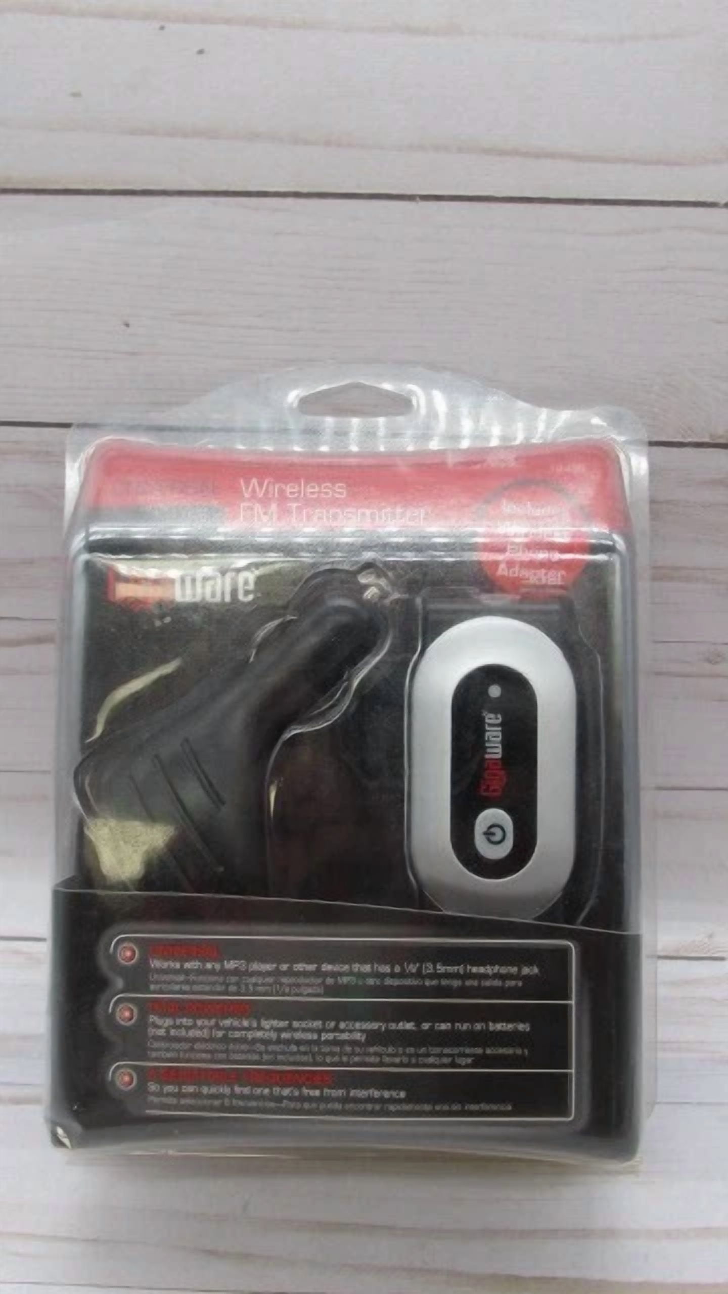 OLIVE- Gigaware Wireless Fm Transmitter Universal 8 Frequencies + Phone ...