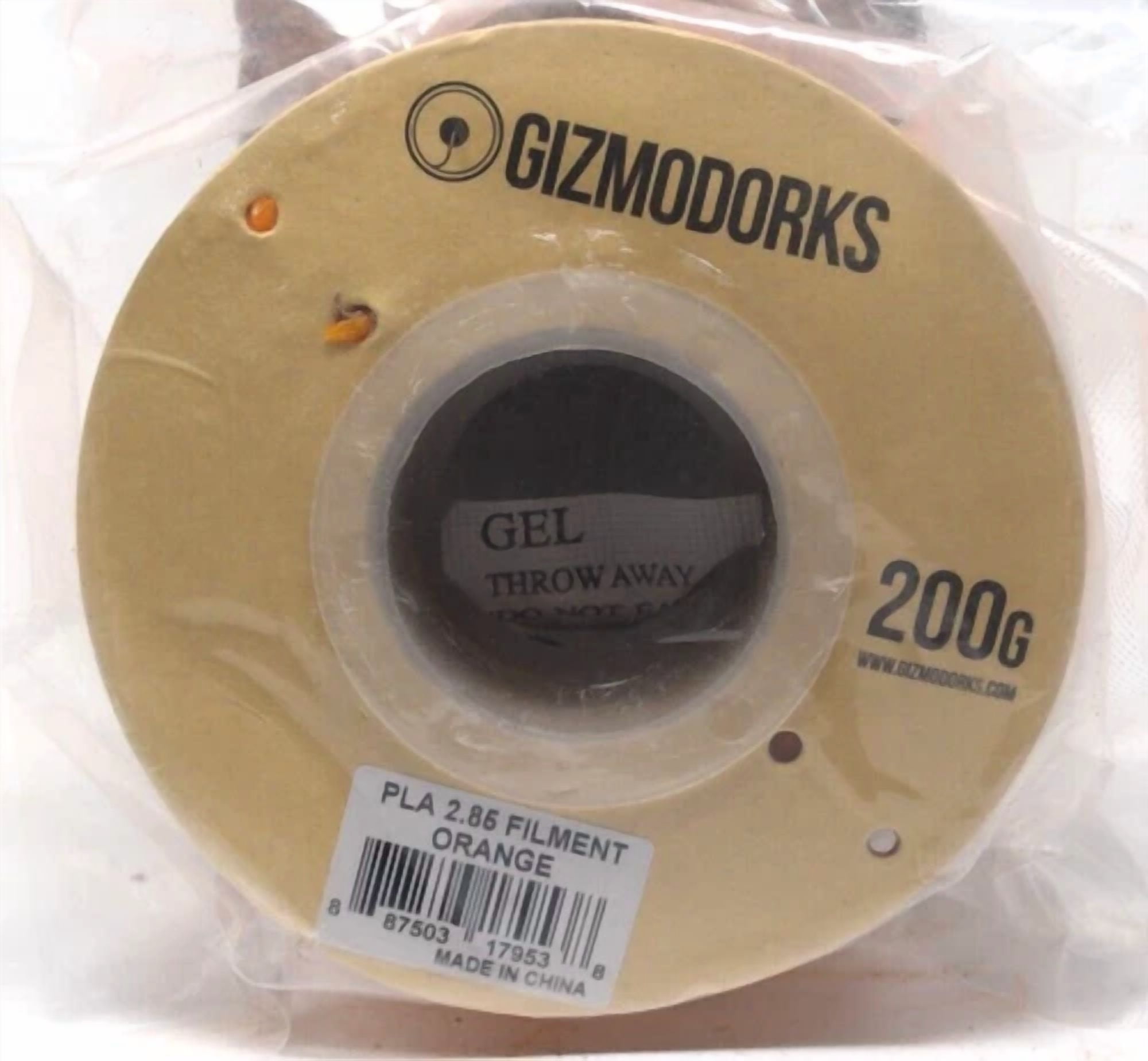 OLIVE- Gizmo Dorks Filament For 3D Printers 2.85 200G Orange, New ...
