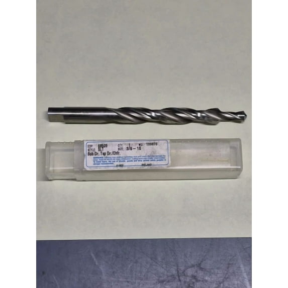 OLIVE- Greenfield 68509 Subland Step Drill 3/8-16 Flat Head Screw ...