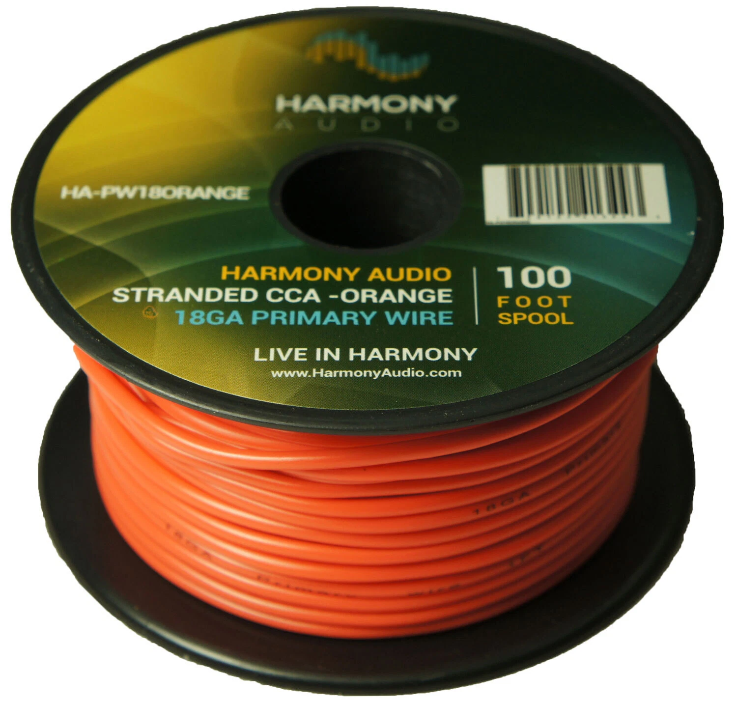 OLIVE- Harmony Car Primary 18 Gauge Power Or Ground Wire 100 Feet Spool ...