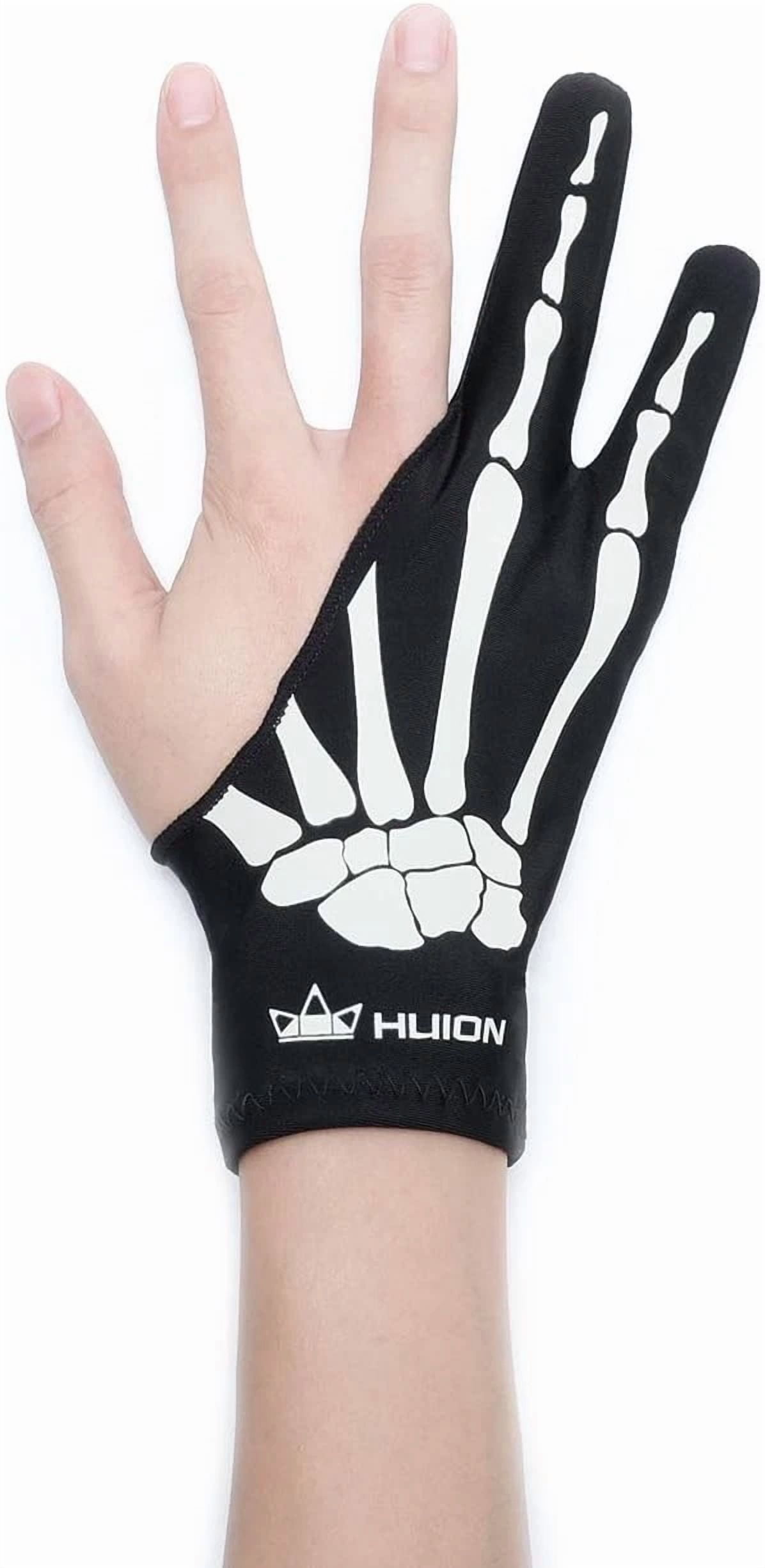 OLIVE- Huion Skeleton Artist Glove For Graphic Drawing Tablet Pad ...