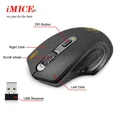 OLIVE- Imice 2.4Ghz Wireless Optical Mouse W/Lighted Scroll Wheel And ...