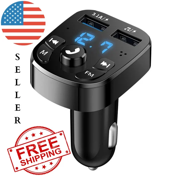 OLIVE- In Car Bluetooth Fm Transmitter Radio Mp3 Wireless Adapter Car ...