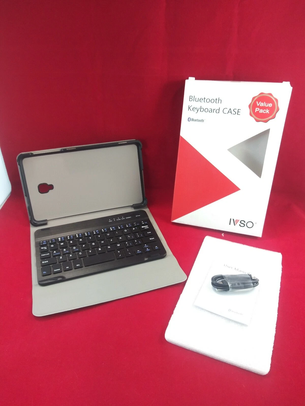 OLIVE- Ivso Samsung Galaxy 8.0 Bluetooth Keyboard Portfolio Case - With ...