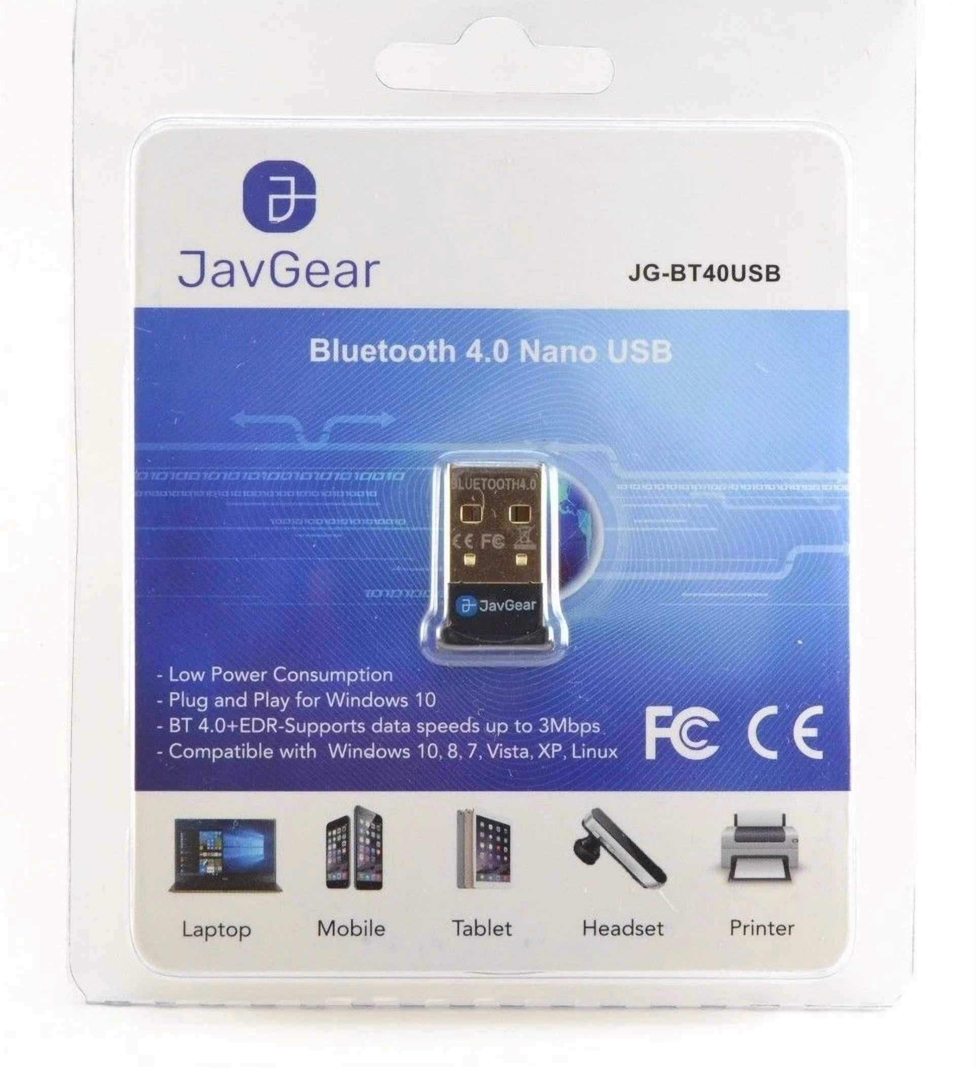 OLIVE- Javgear Usb Bluetooth 4.0 Adapter Wireless Dongle For Windows 10 Raspberry Pi - Walmart.com
