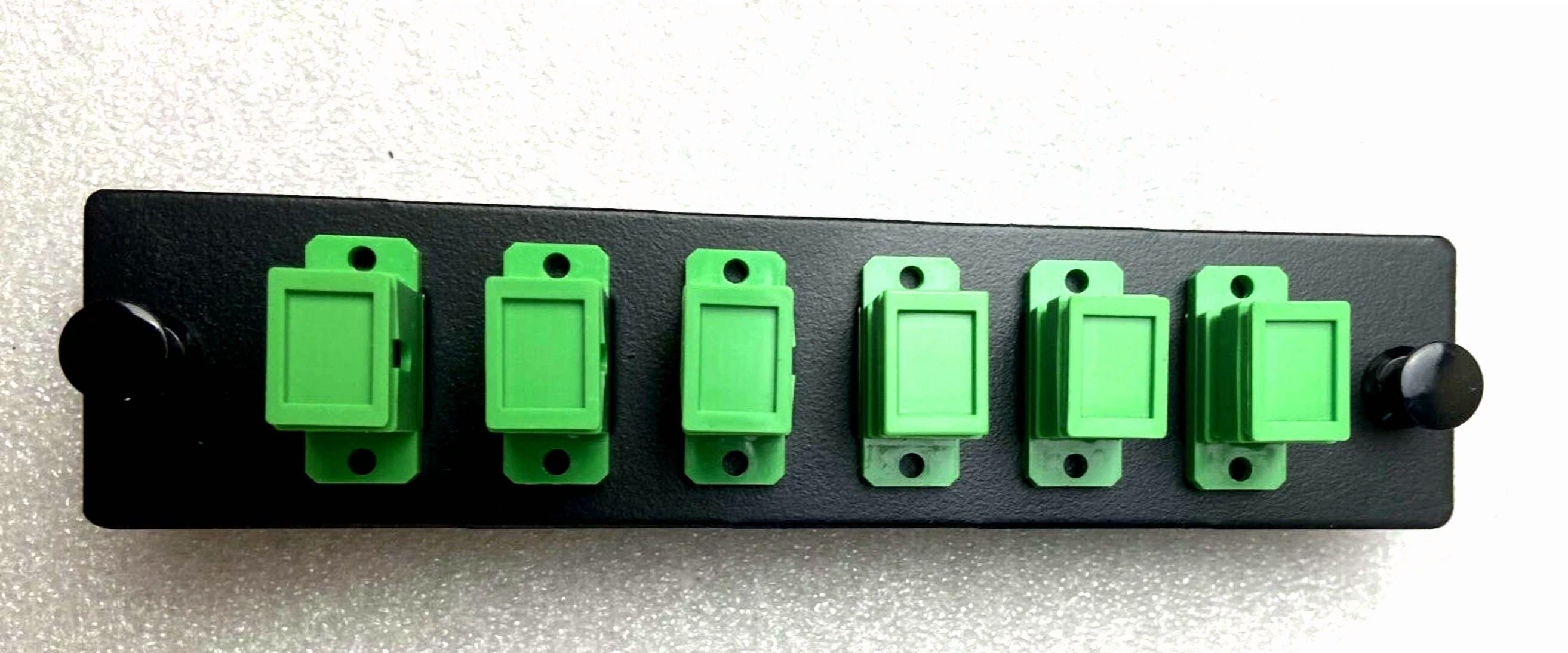 OLIVE- Lgx Fiber Optic Adapter Panel, Sm Os2 Apc 6 Sc Simplex ...