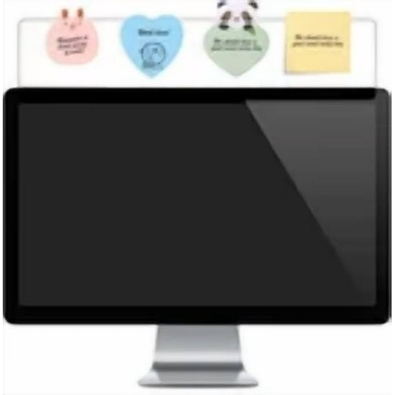 OLIVE- Monitor Memo Board Top Mount,18" Monitor Sticky Note Holder ...