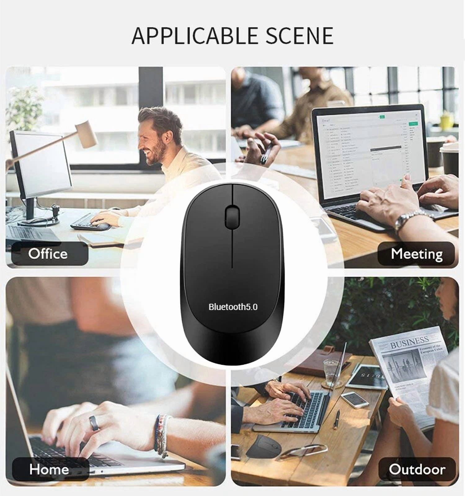 OLIVE- Mouse Inalambrico Optico Para Pc Lapto Computer Bluetooth 5.0 ...