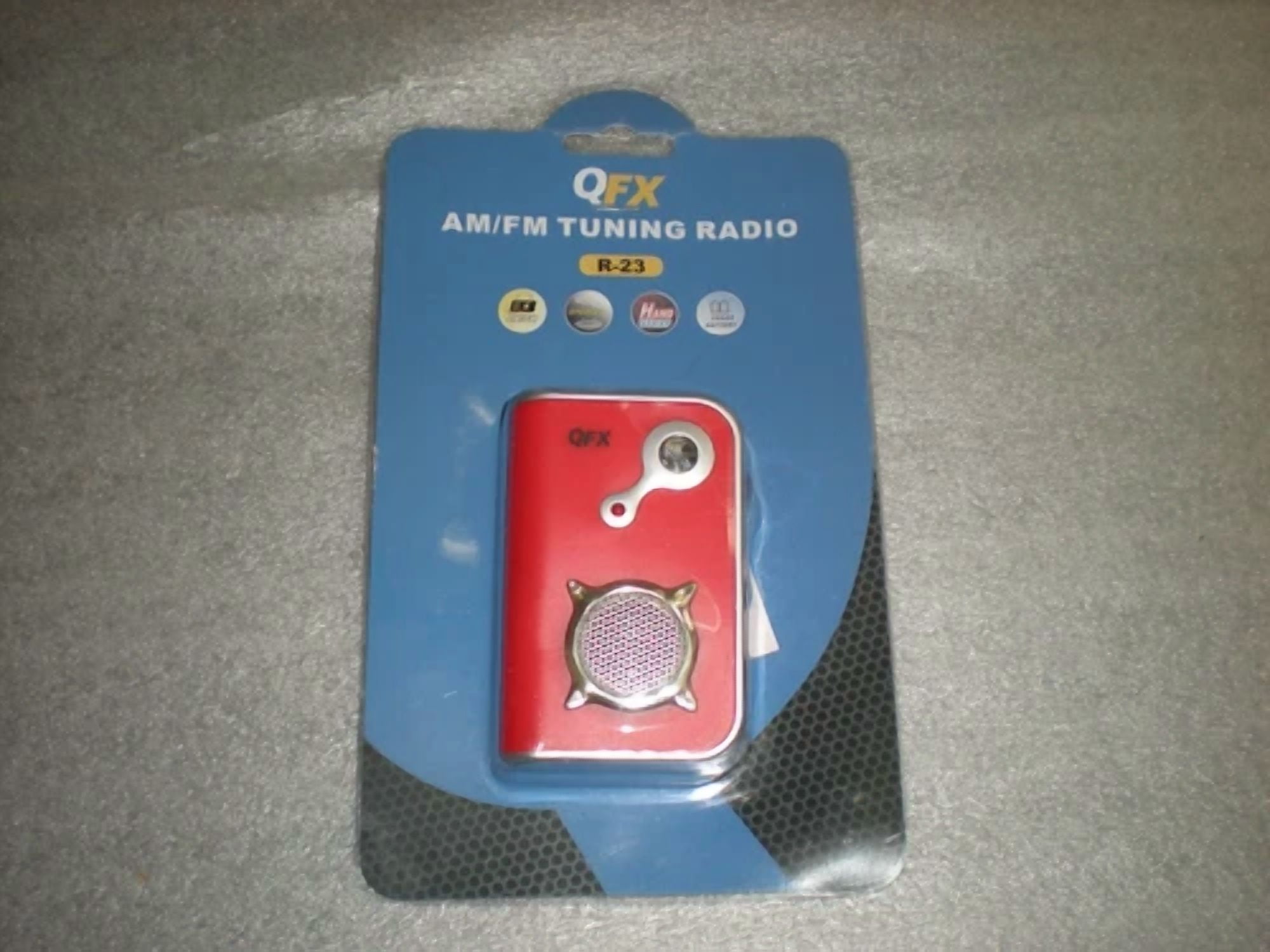 OLIVE- New Qfx Am/Fm R-23 Tuning Radio With Speaker/Hand Strap ...