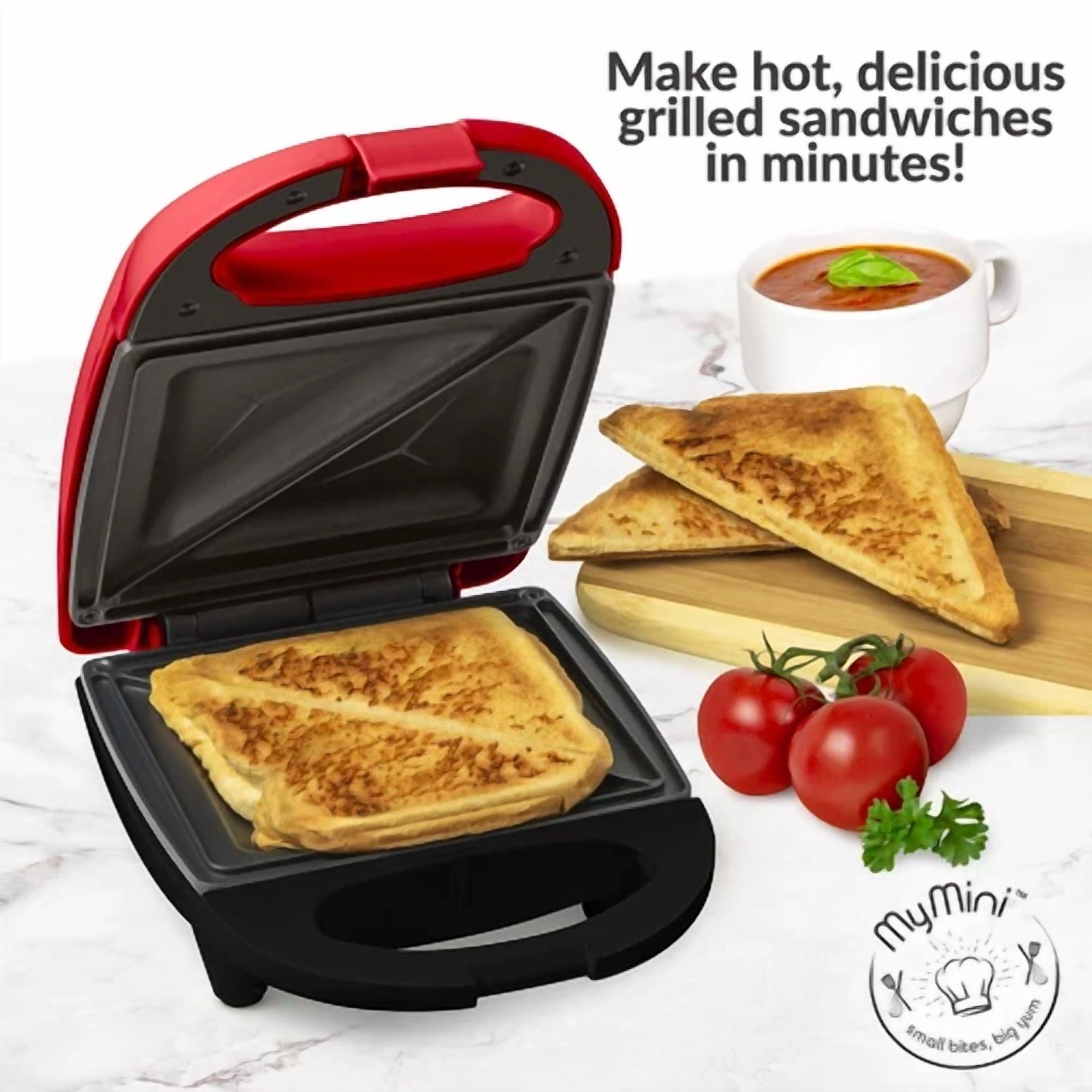 OLIVE- Non-Stick Sandwich Maker Panini Press Grill Portable Cool Touch ...