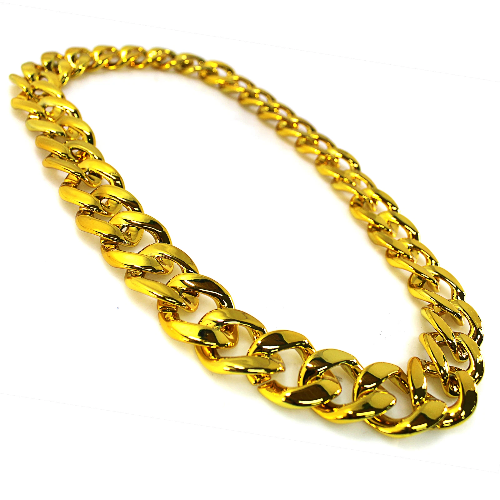 OLIVE- Official Big Jeff Audio 32" Cuban Link Plastic Fake Gold Chunky ...