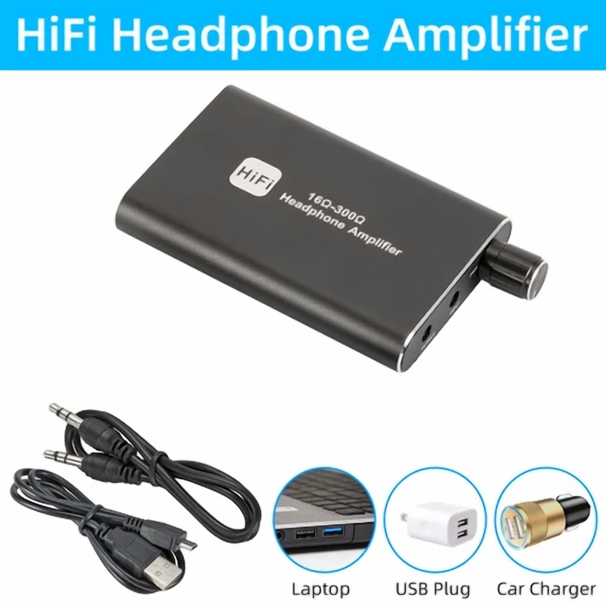 OLIVE- Portable 3.5Mm Aux Hifi Headphone Amplifier Stereo Audio 16-300O ...