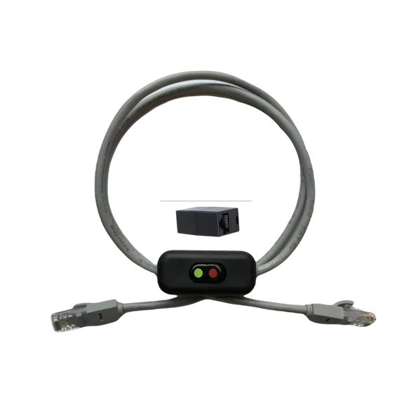 OLIVE- Power Switch For Lan Cable Cord New On Shut Off Disconnect Kill ...