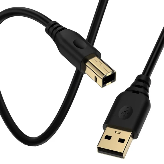 OLIVE- Printer Cable 6Ft Usb 2.0 Usb-A To Usb-B Cables, High Speed ...