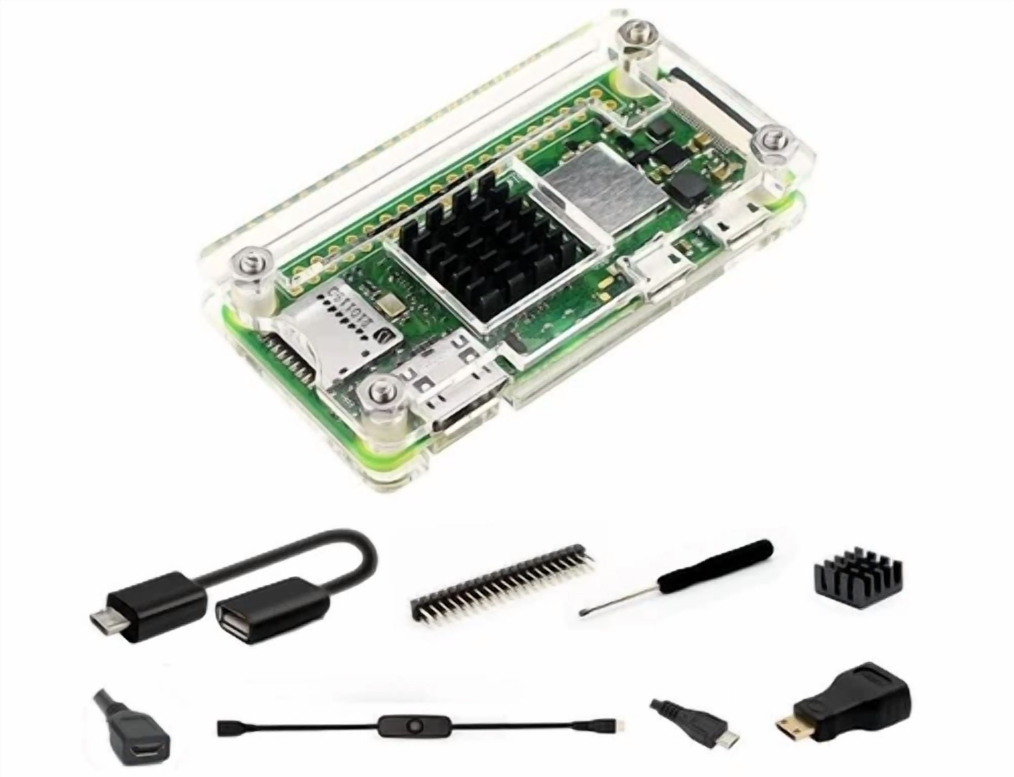 OLIVE- Raspberry Pi Zero 2 W Case Kit With Raspberry Pi Zero 2 W Case Power Supply - Walmart.com