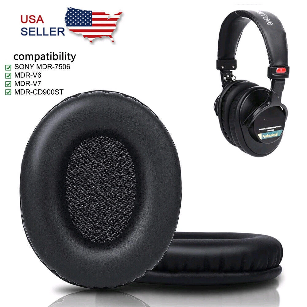 OLIVE- Replacement Ear Pads Cushion For Sony Mdr-7506 Mdr-Cd 900St Mdr ...