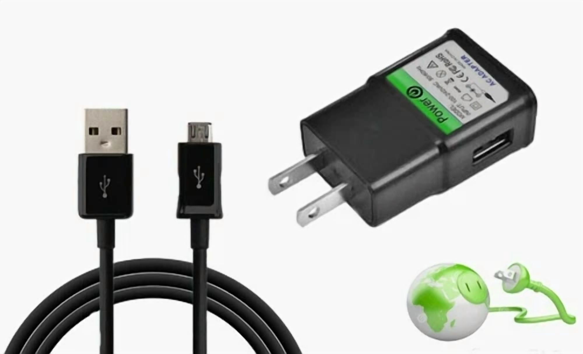 OLIVE- Set 10Ft Long Power Cord For Tivo Stream & Mi Stick 4K Android ...