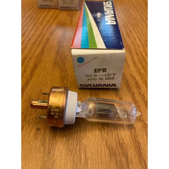 OLIVE- Sylvania Epr Projector Lamp Bulb 120V/500W New Old Stock Nos ...