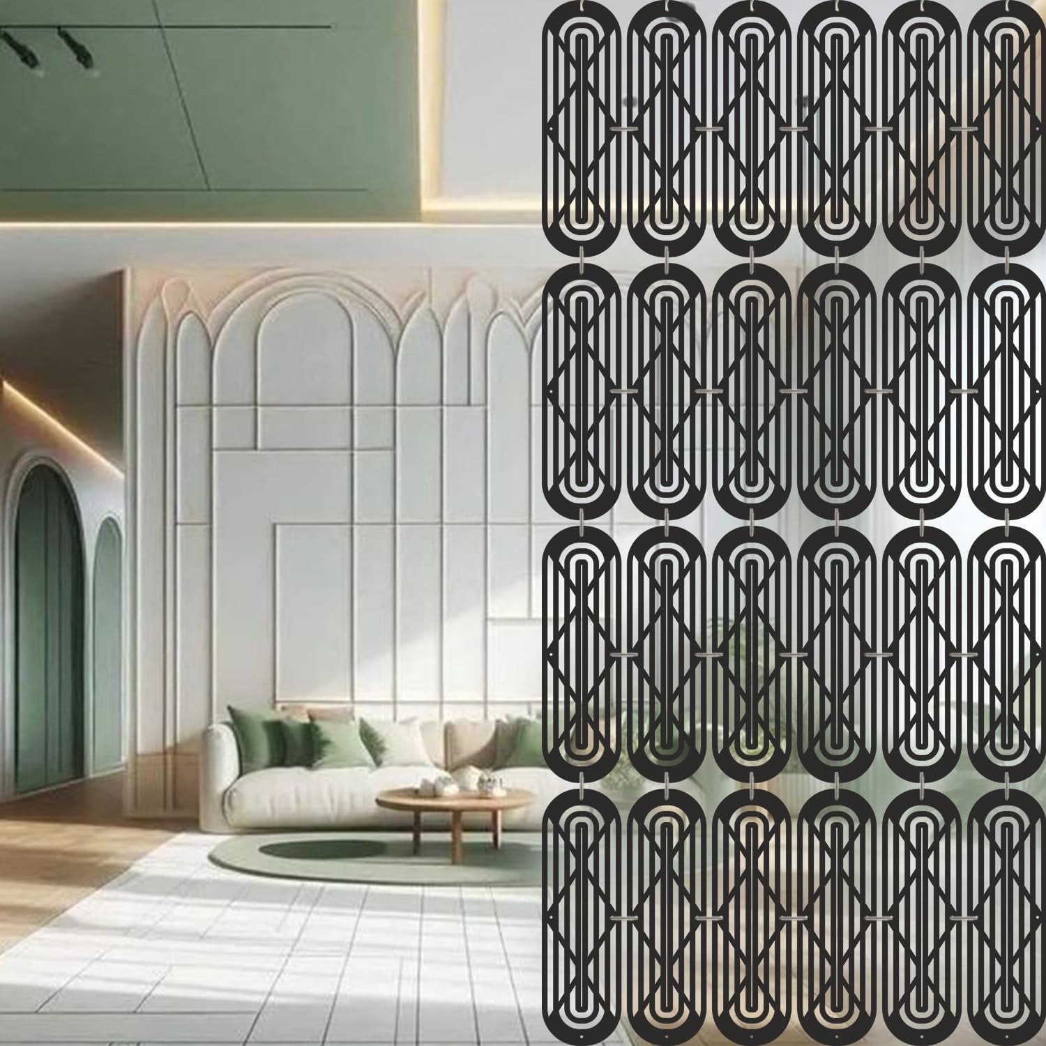 OLIVE TREE Room Partitions Hanging Room DIY Divider Panel Modern ...