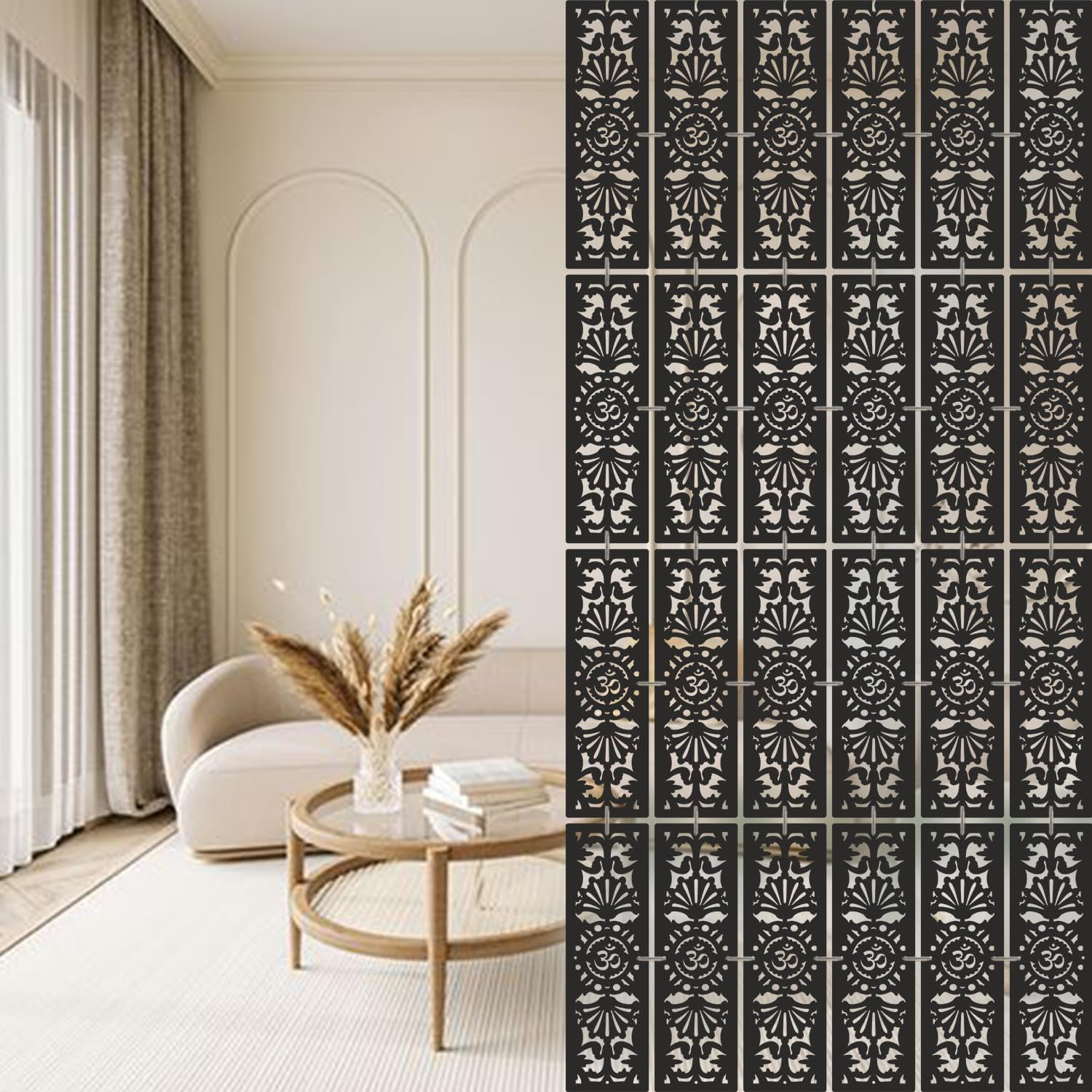 OLIVE TREE Room Partitions Hanging Room DIY Divider Panel Modern ...