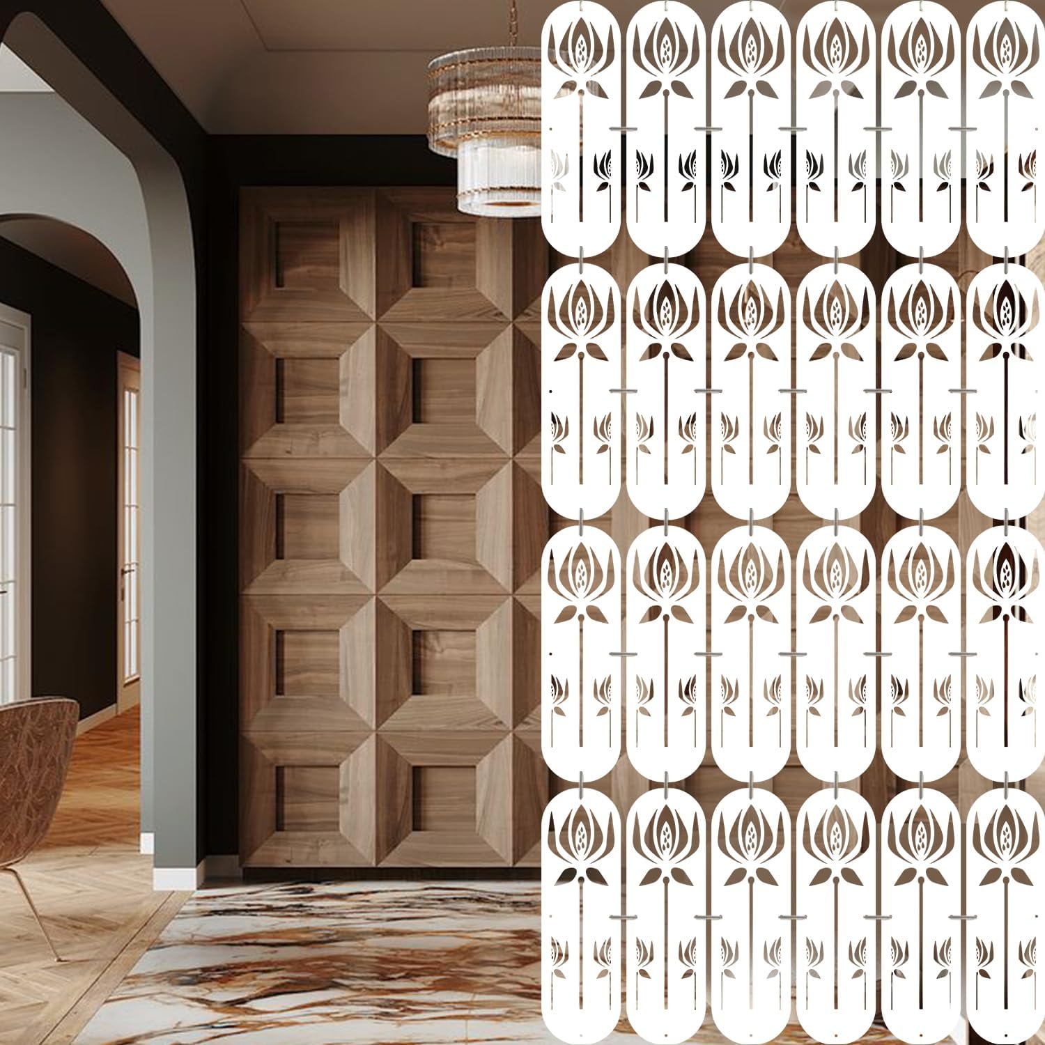 OLIVE TREE Room Partitions Hanging Room DIY Divider Panel Modern ...