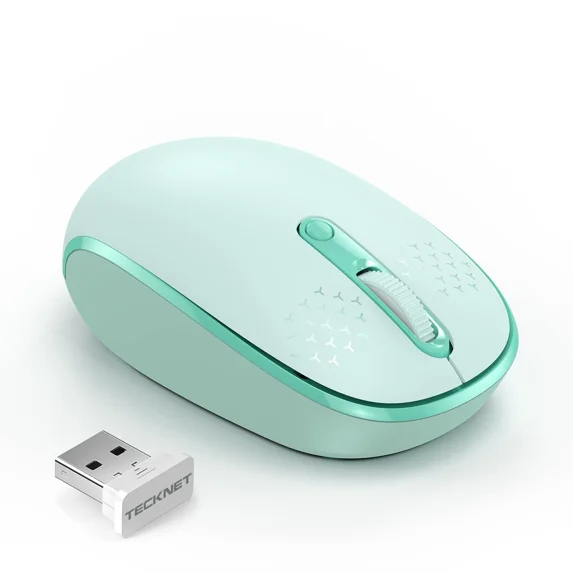 OLIVE- Tecknet Wireless Mouse For Laptop 2.4G Quiet Computer Mouse With ...