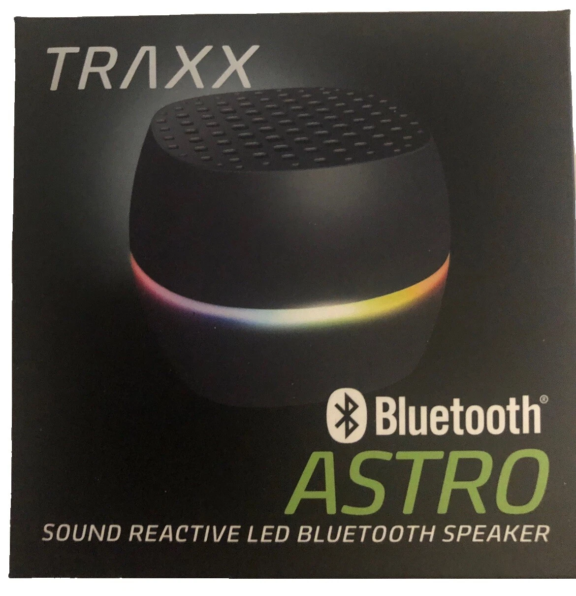 OLIVE- Traxx Astro Sound Reactive Led Bluetooth Portable Speaker W/ Usb ...