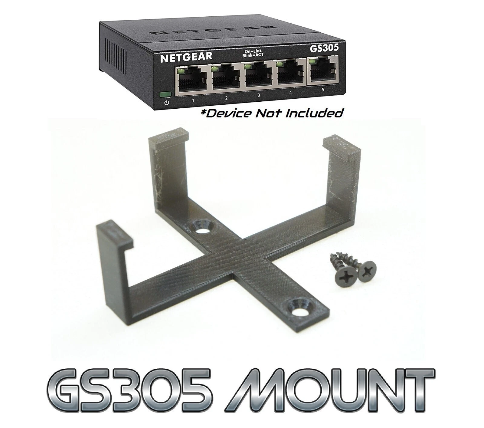 OLIVE- Under Table Wall Mount For Unifi Usw Flex Mini Network Switch ...