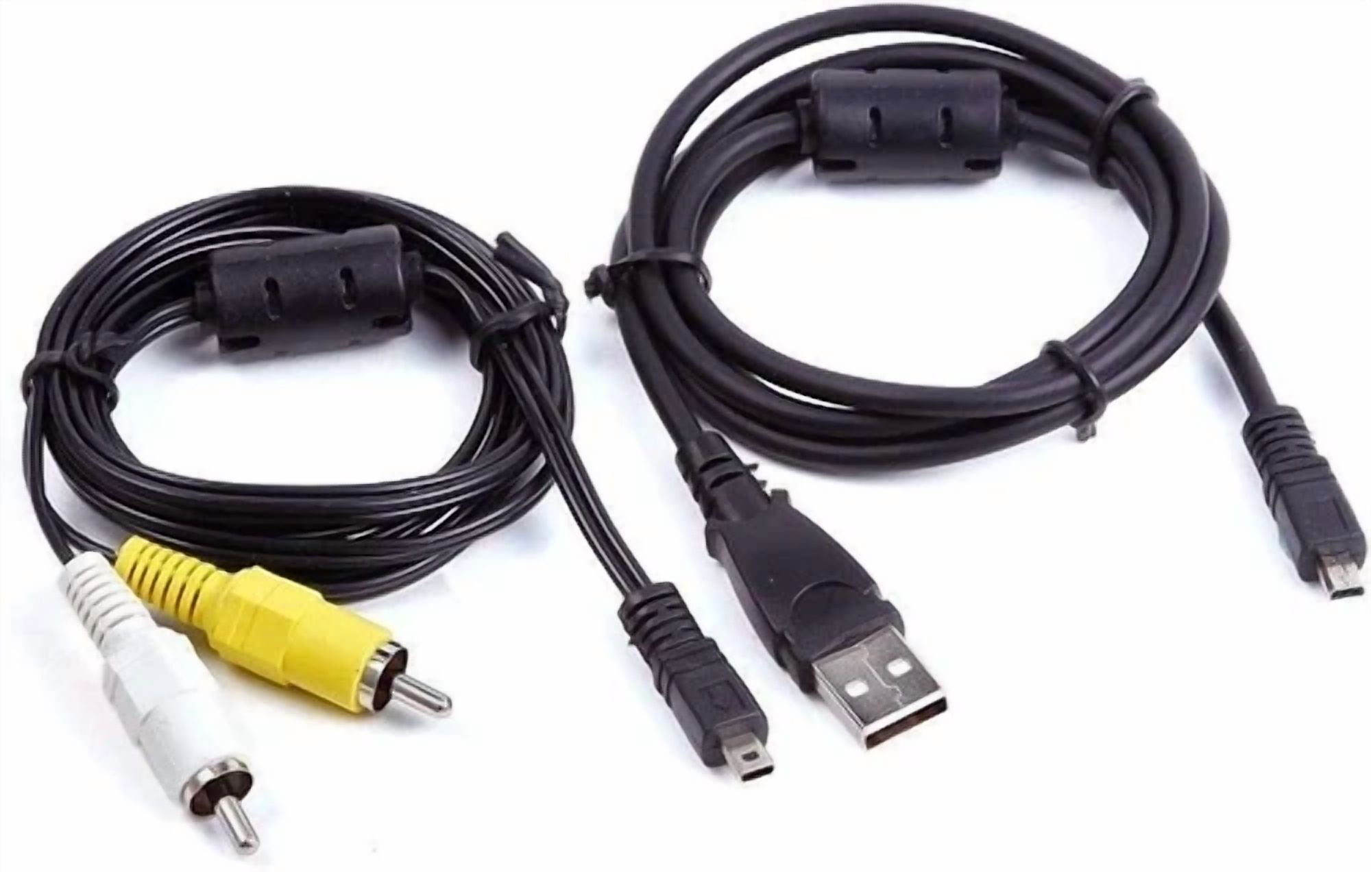 OLIVE- Usb Pc Data Sync+Av A/V Tv Cable Cord For Sony Cybershot Dsc ...