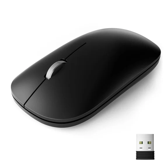 OLIVE- Usb Wireless Mouse 2.4G Silent Slim Cordless Computer Mouse With ...