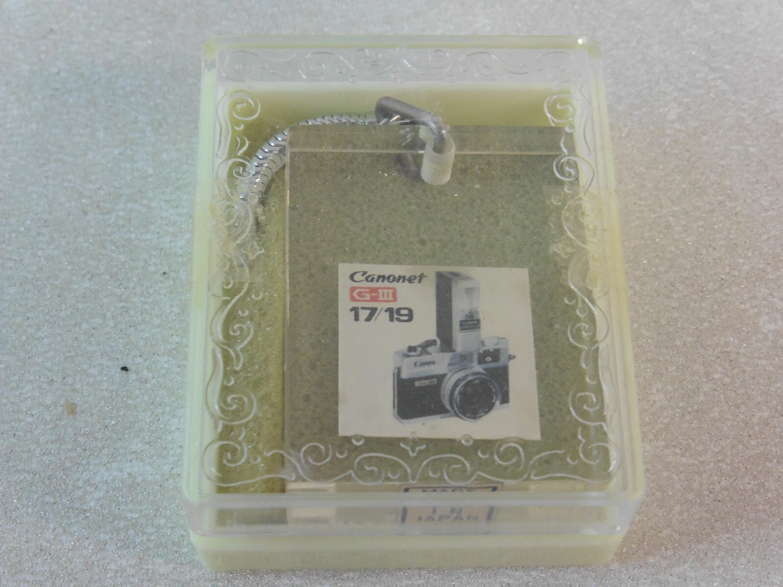OLIVE- Vintage Canon G-Iii Canonet 17/19 Camera Keychain Made In Japan ...