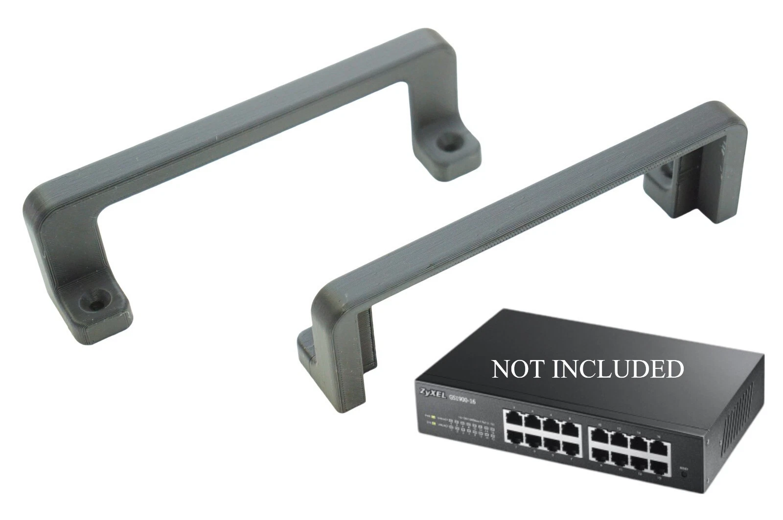 OLIVE- Wall Mount & Under Desk Bracket For Zyxel Gs1900-16 Smart Switch ...