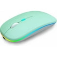 OLIVE- Wireless Bluetooth Mouse - Rechargeable Laptop Mice - With Led ...