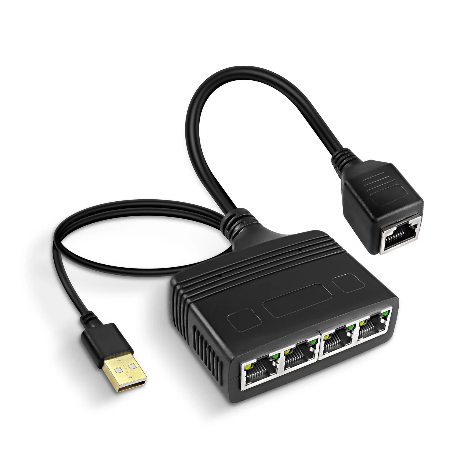 OLIVE- Xmsjsiy Gigabit Ethernet Splitter Rj45 1 Female To 4 Female ...