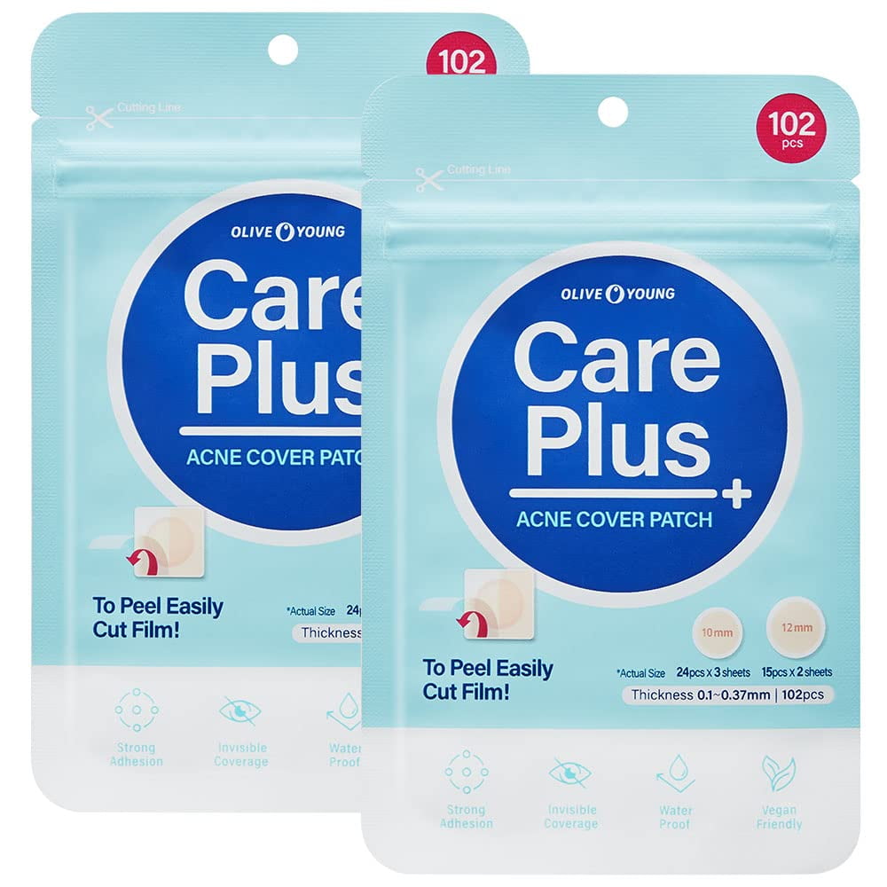 OLIVE YOUNG Care Plus Spot Patch | Hydrocolloid Acne Korean Spot Patch ...