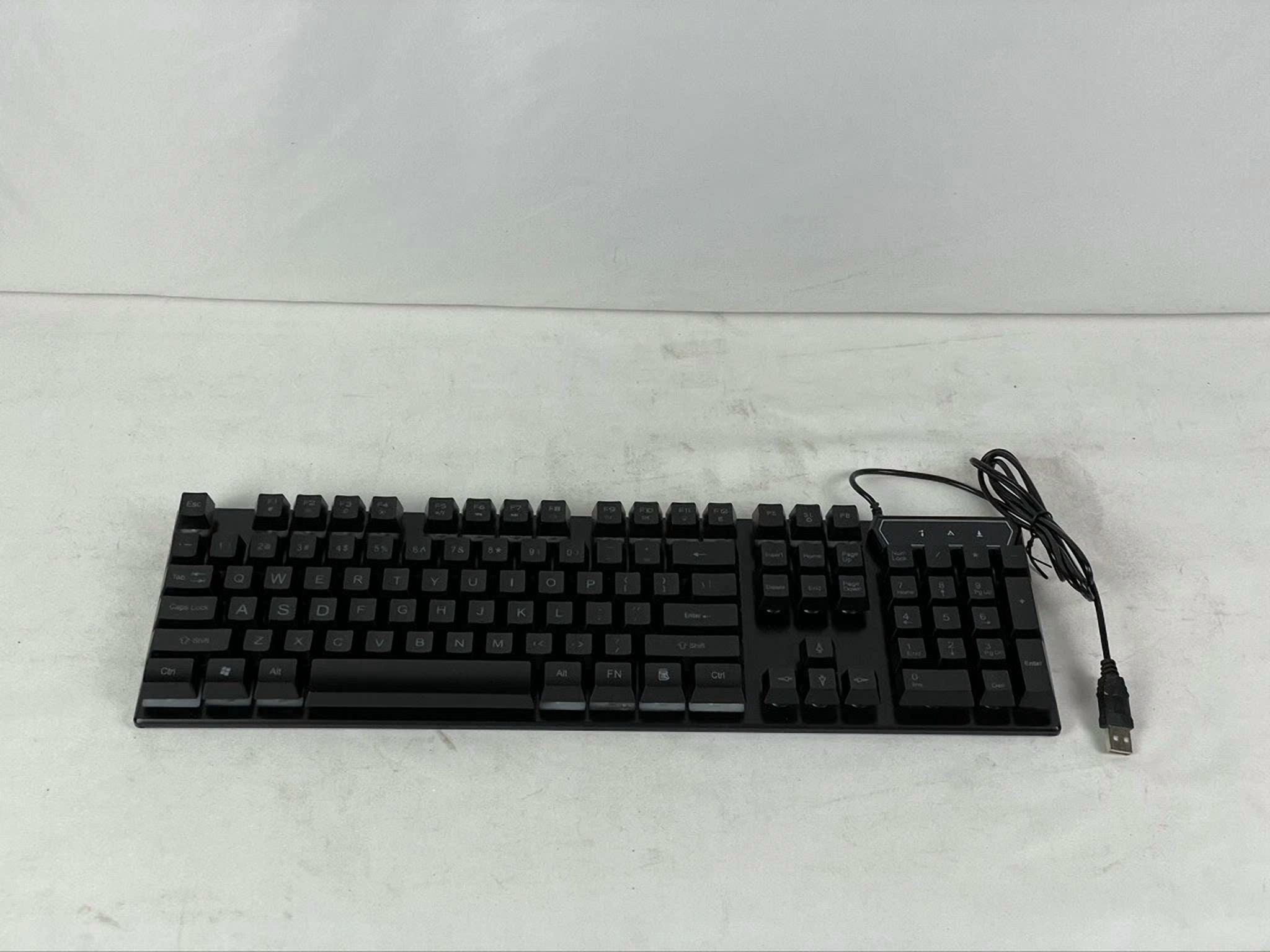 OLIVE- Yin Diao V4 Ultra Slim Rainbow Led Backlit Gaming Keyboard ...
