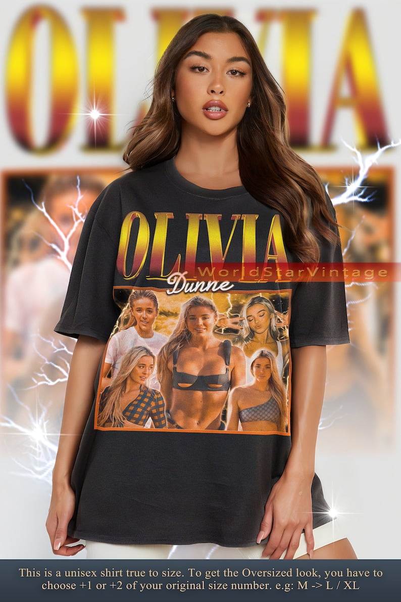 OLIVIA DUNNE Vintage Shirt, Olivia Dunne Homage Tshirt, Olivia Dunne Fan Tees, Olivia Dunne ...