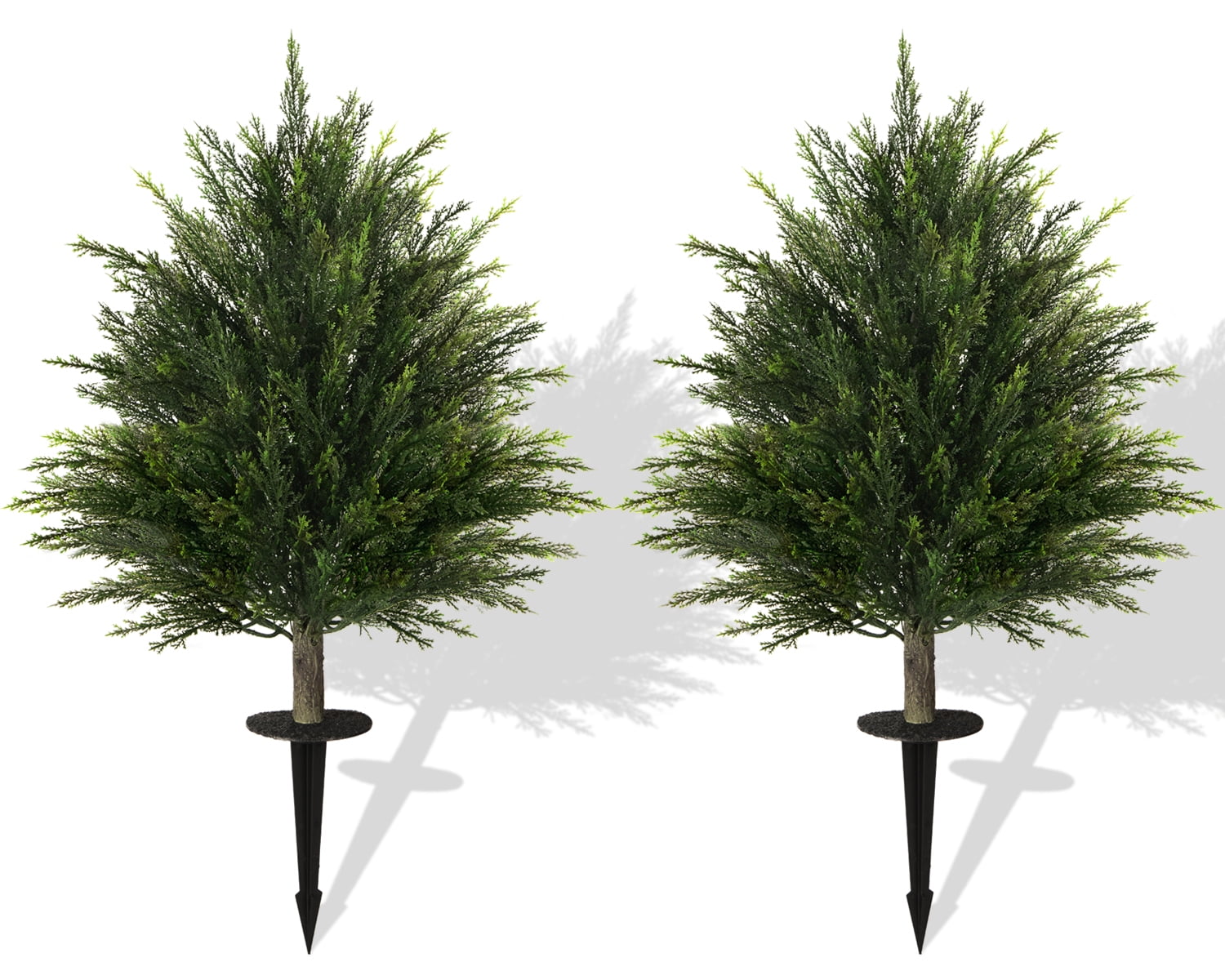 OLIVIVI Artificial Cedar Tree 2FT Tall Faux Silk Plant for Home Office ...