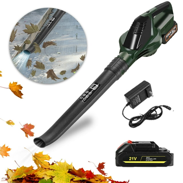 OLIYA 20V All-Purpose Cordless Handheld Leaf Blower with a 5-Battery and Charger,5-speed ...