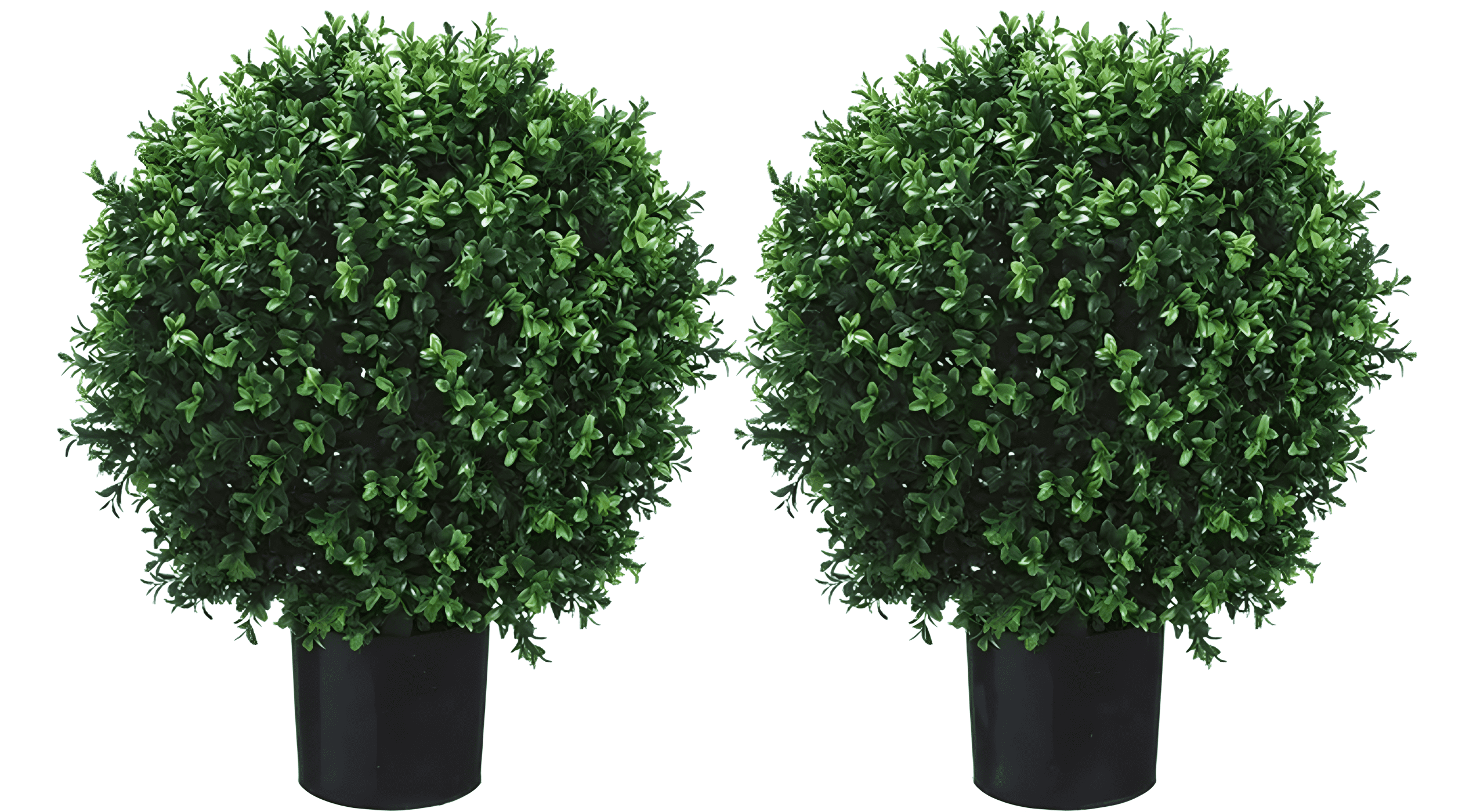 LINBONIO Artificial Boxwood Topiary Balls 24 " High Artificial Boxwood ...