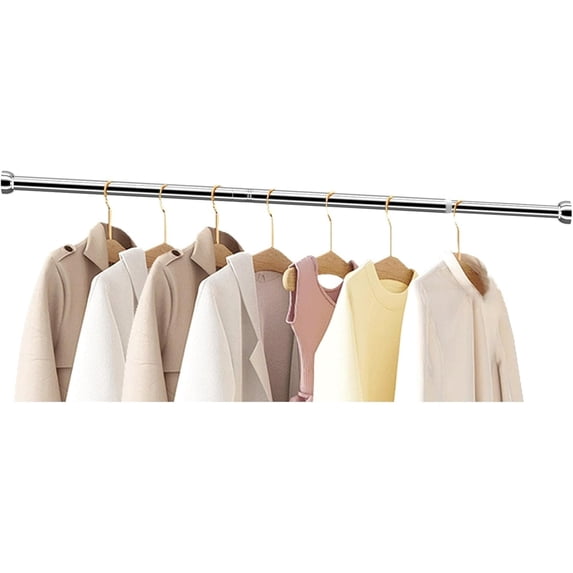 OLIYNEDY Closet Rod for Hanging Clothes, 28-40in Telescopic Tension Rod ...