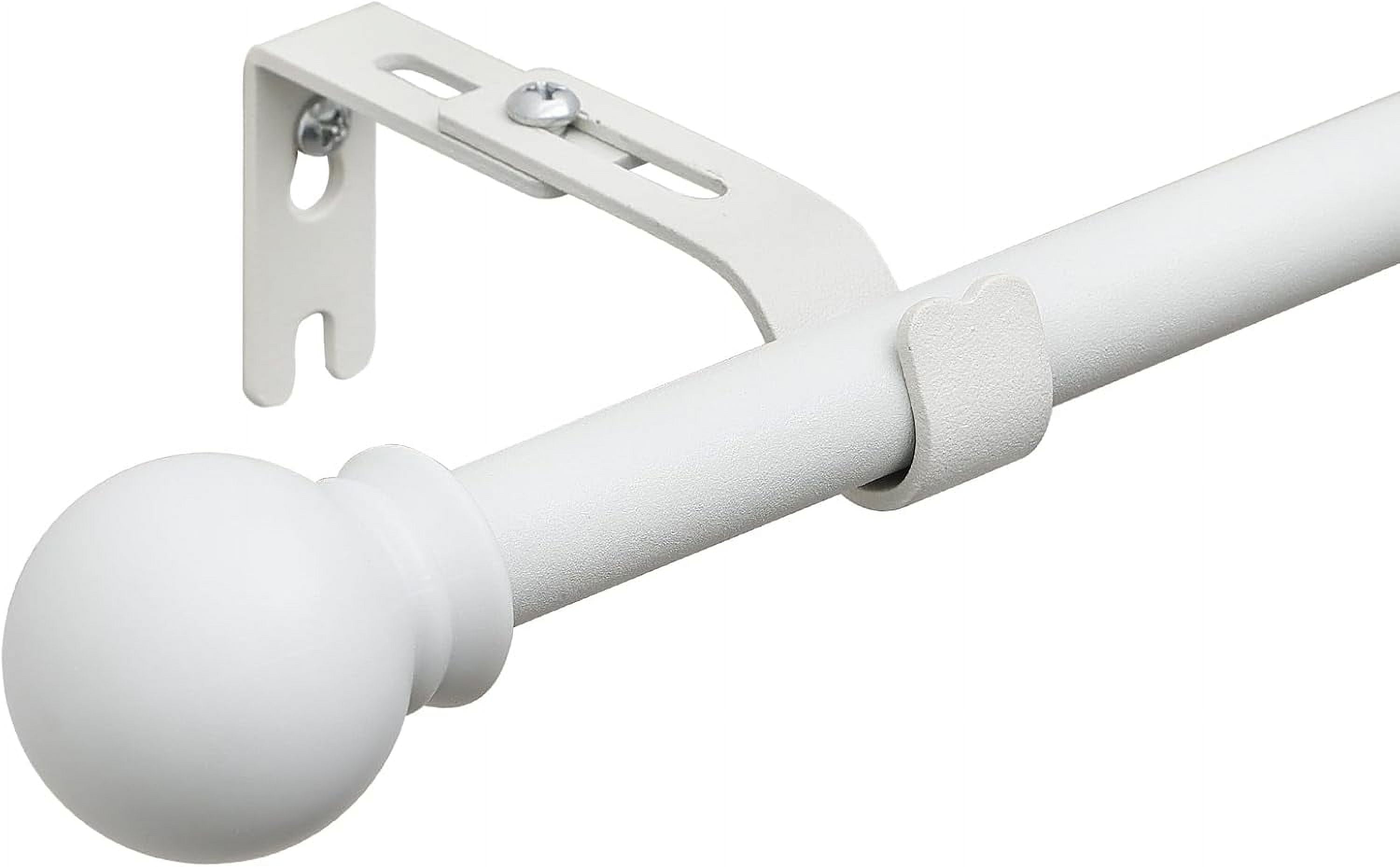 OLIYNEDY White Curtain Rods for Windows 28 to 144 Inch, 5/8 Inch ...