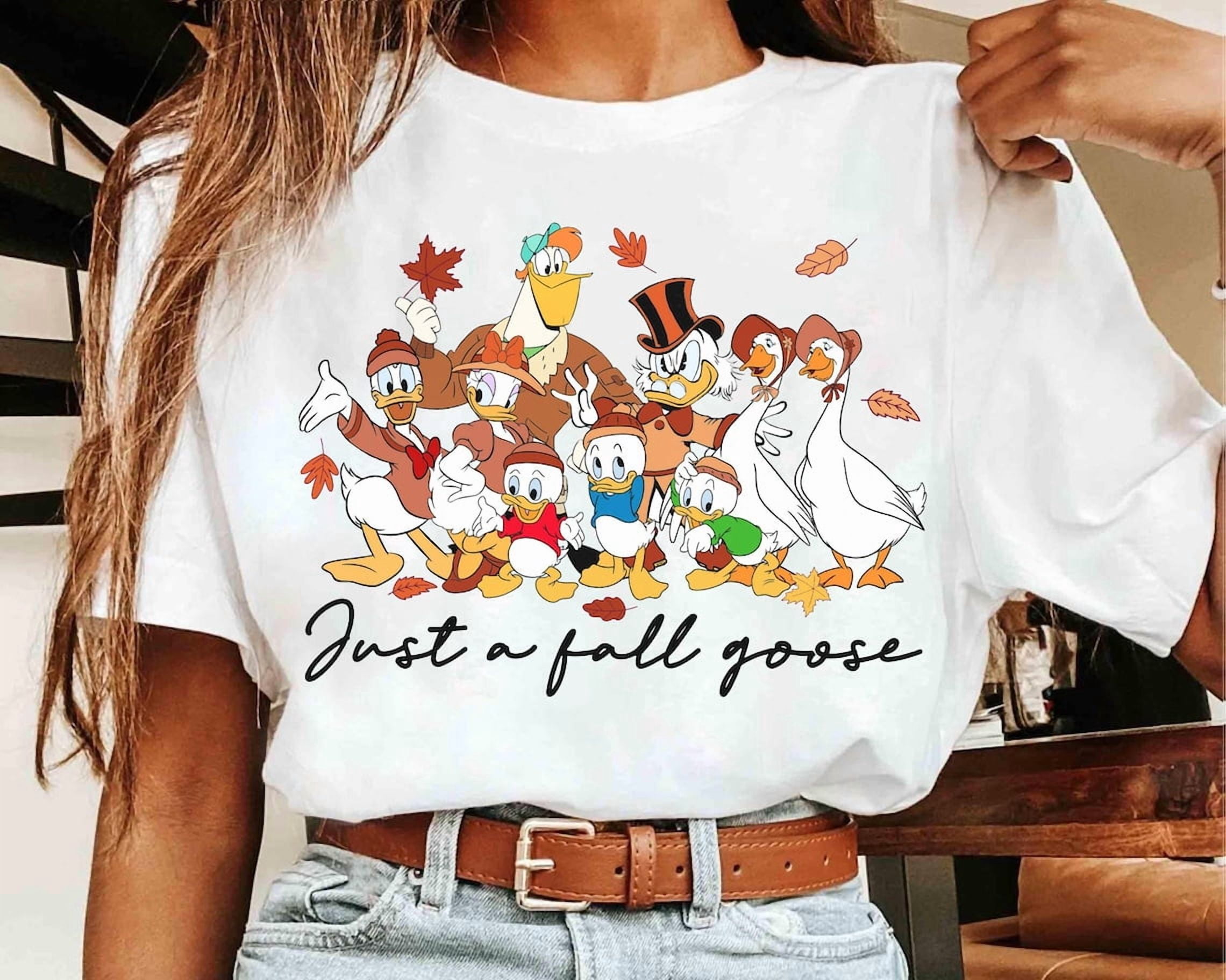 OLLIVO Disney Ducks Jus A Fall Goose Autumn Shirt, Disney Ducktales ...