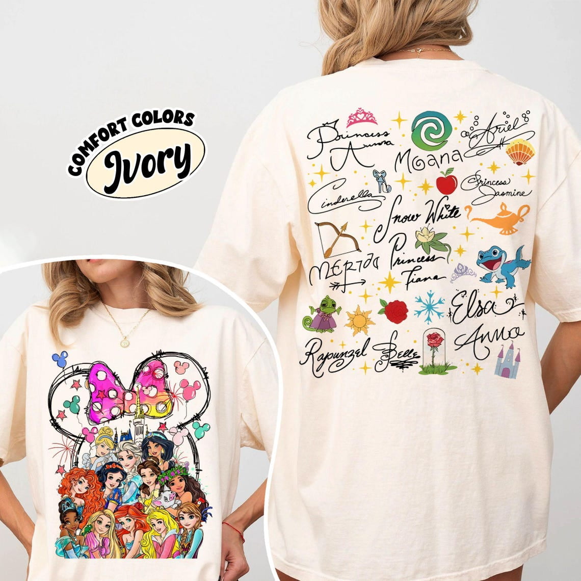OLLIVO Disney Princess Shirt, Magic Castle Princess Shirt, Disney ...