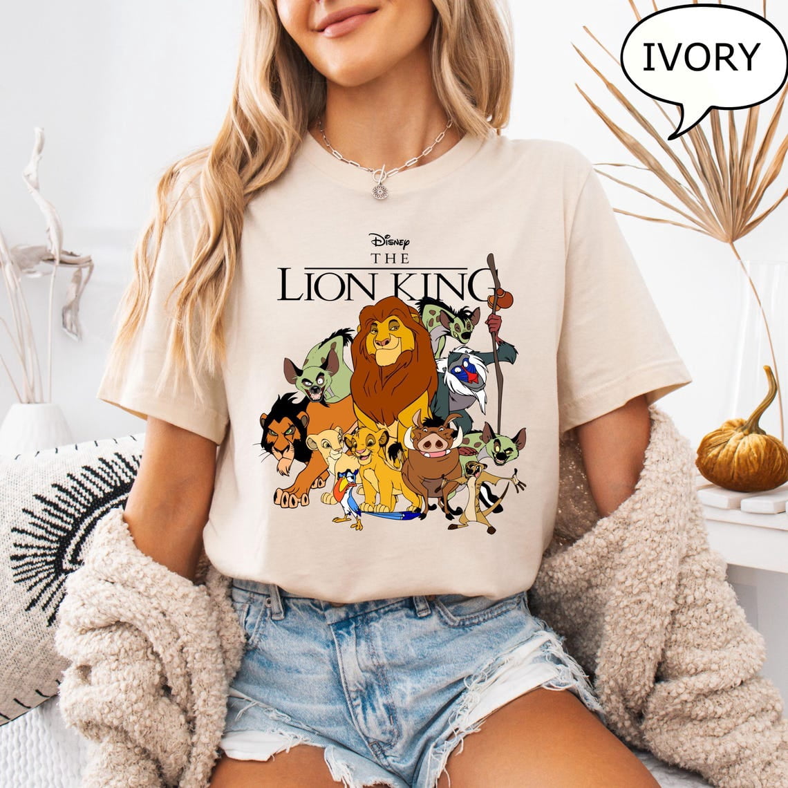 OLLIVO Disney The Lion King T-Shirt, Simba And Friends Safari Shirt ...