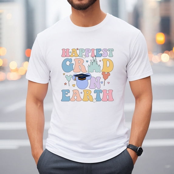 OLLIVO Happiest Grad Shirt, Mickey Grad Shirt, Disney Senior T Shirt ...