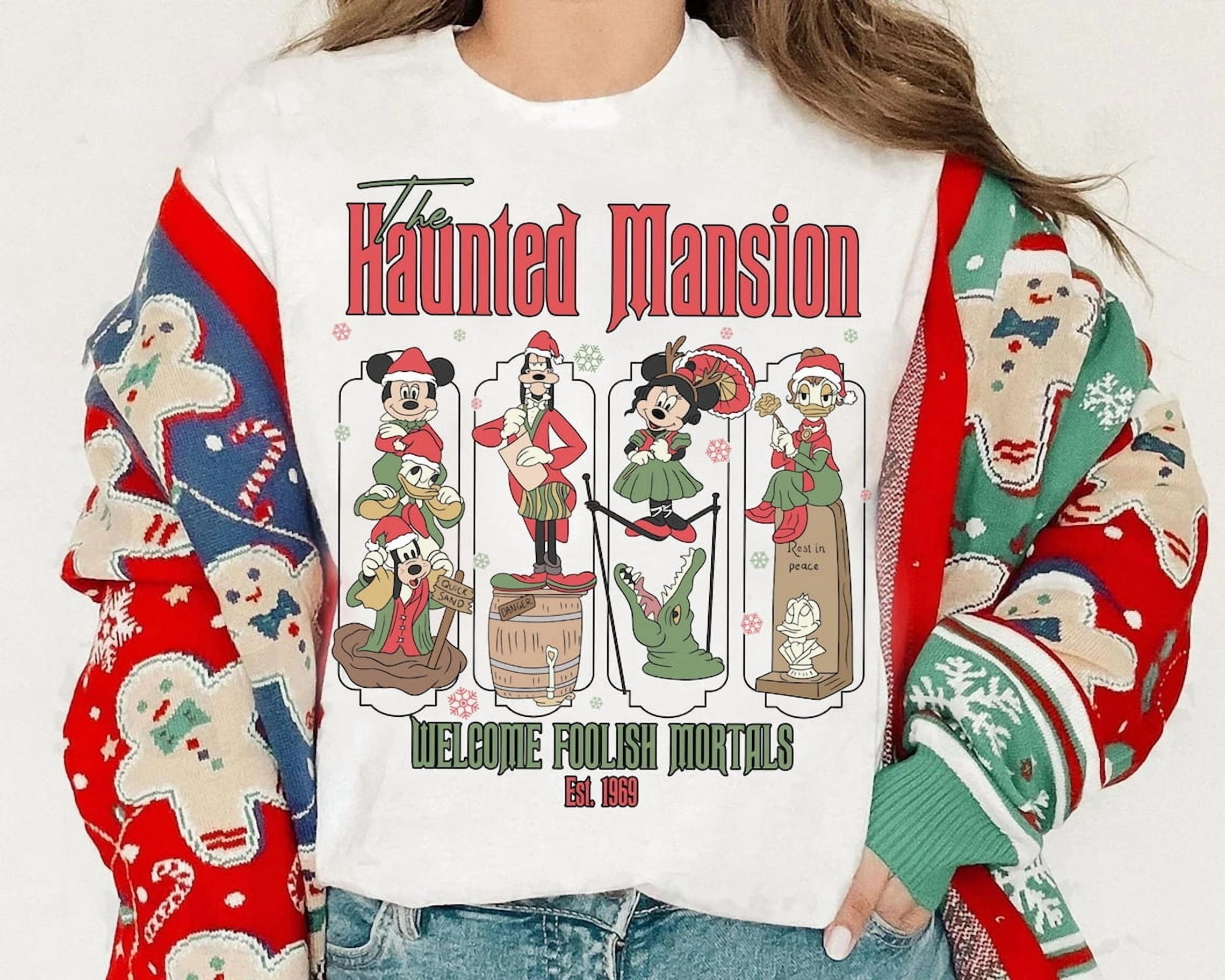 OLLIVO Mickey And Friends Cosplay Haunted Mansion Holiday Shirt ...