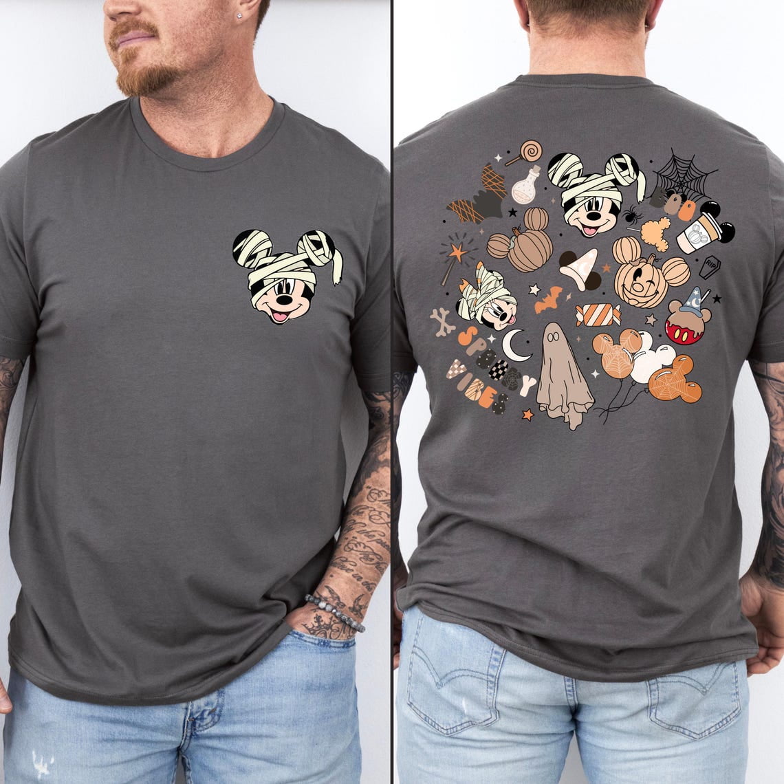 OLLIVO Mickey And Friends Dad Pumpkin Disney Costume Party Shirt, Daddy ...