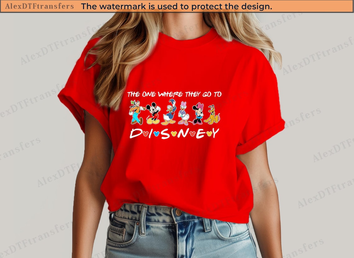 OLLIVO The One Where They Go To Disney Shirts, Mickey and Friends Shirt ...